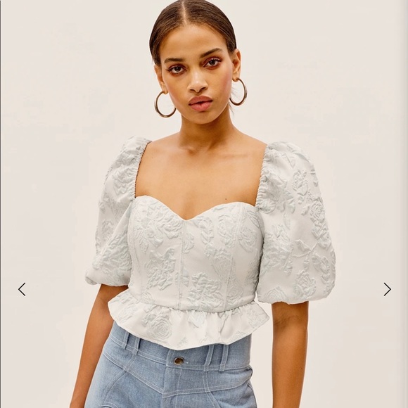 For Love And Lemons | Tops | Nwt For Love And Lemons Puff Sleeve Lydia ...